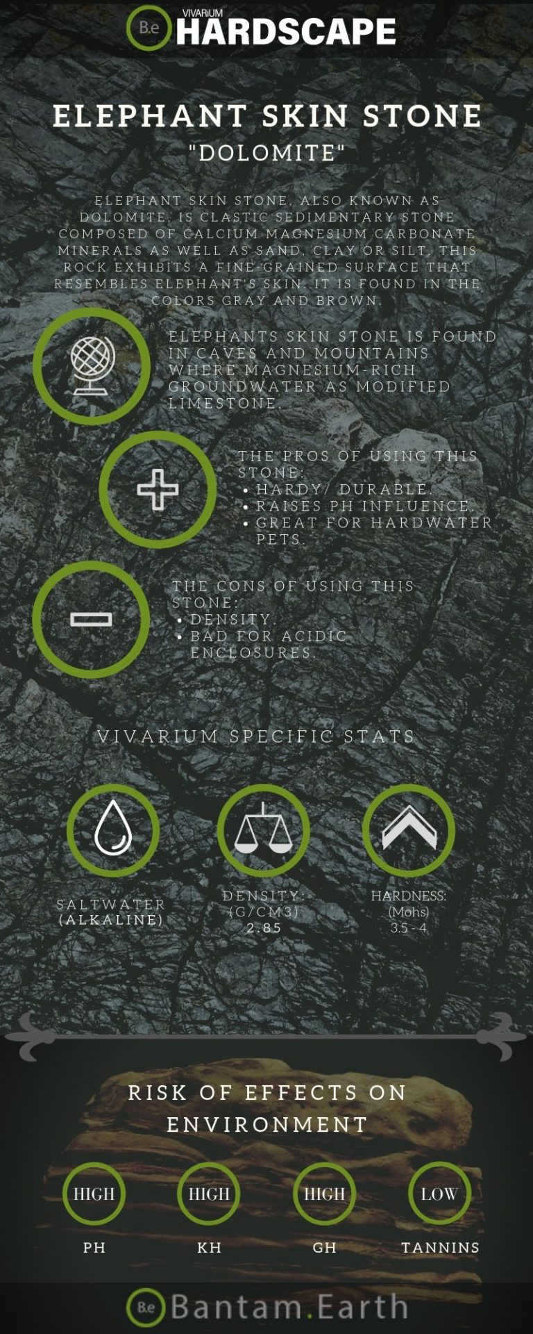 Elephant Skin Stone "Dolomite Rock" Aquascape | Hardscaping Guide