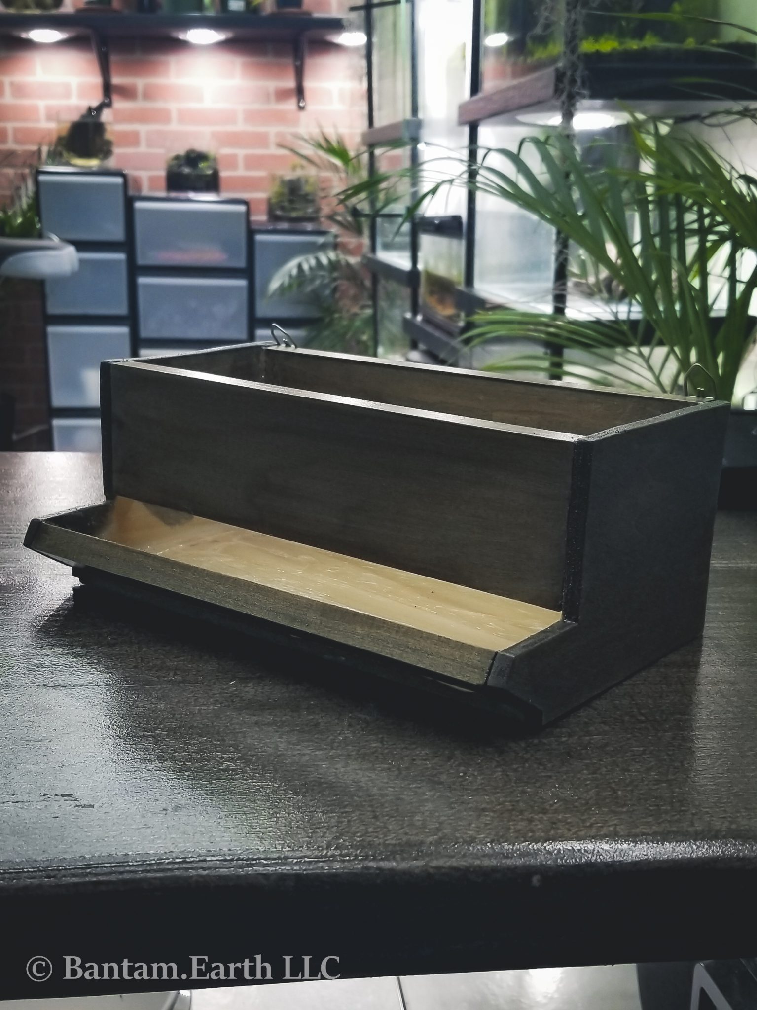 DIY Mini Indoor Planter Box With Built In Drainage Tray - Bantam.Earth